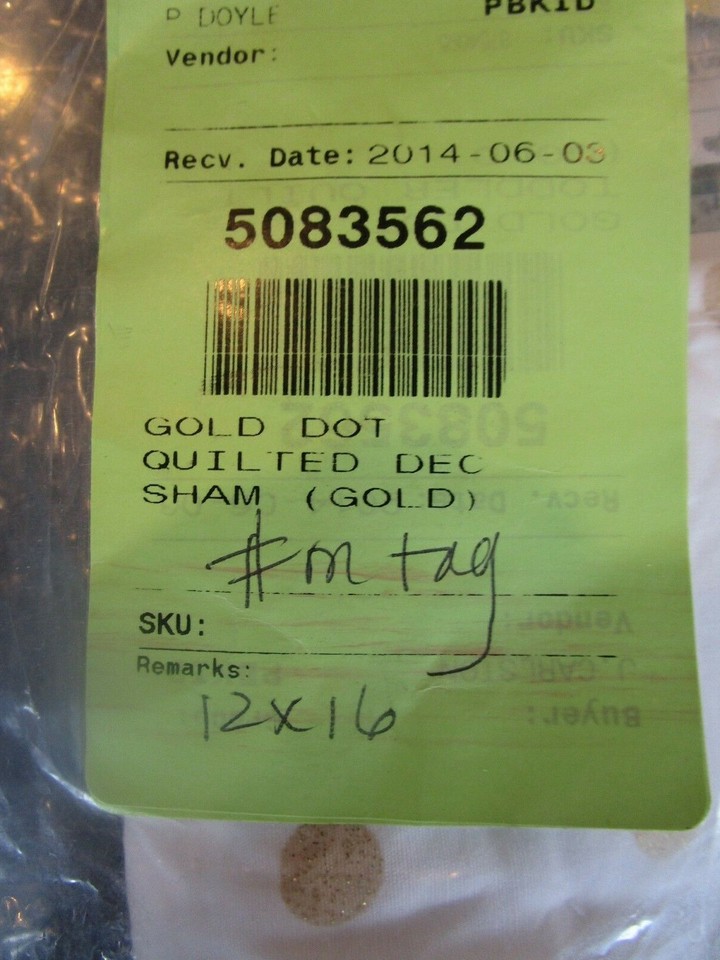 Pottery Barn Gold Dot deco quilted 12 16 pillow cover photo shoot ...