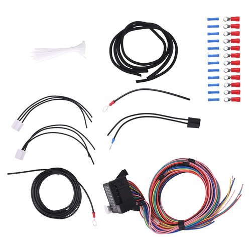 Wiring Harness 14 Circuit Universal,Circuit Wiring Harness Kit 14 Fuse ...