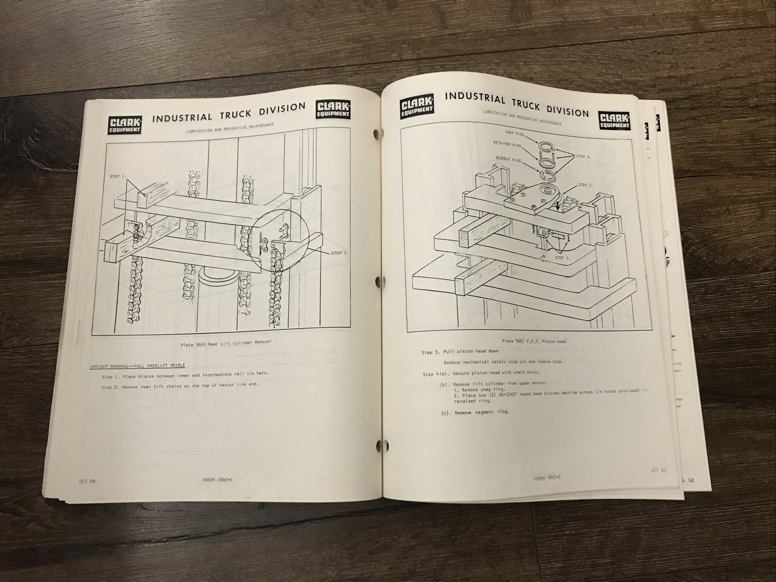Clark C20B C25B C20BP CS30 Forklift Operator Maintenance & Service ...