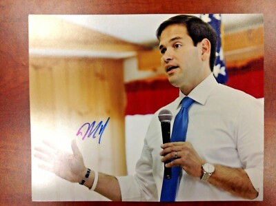 MARCO RUBIO FLORIDA POLITICIAN AUTOGRAPHED SIGNED 8x10 PHOTO DEMOCRAT ...