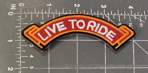 Live To Ride Patch Badge Moto Club Motard Emplacement Mc Cuirs Veste ...