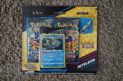 Pokemon Crown Zenith Blister 3 Booster Packs Inteleon | eBay