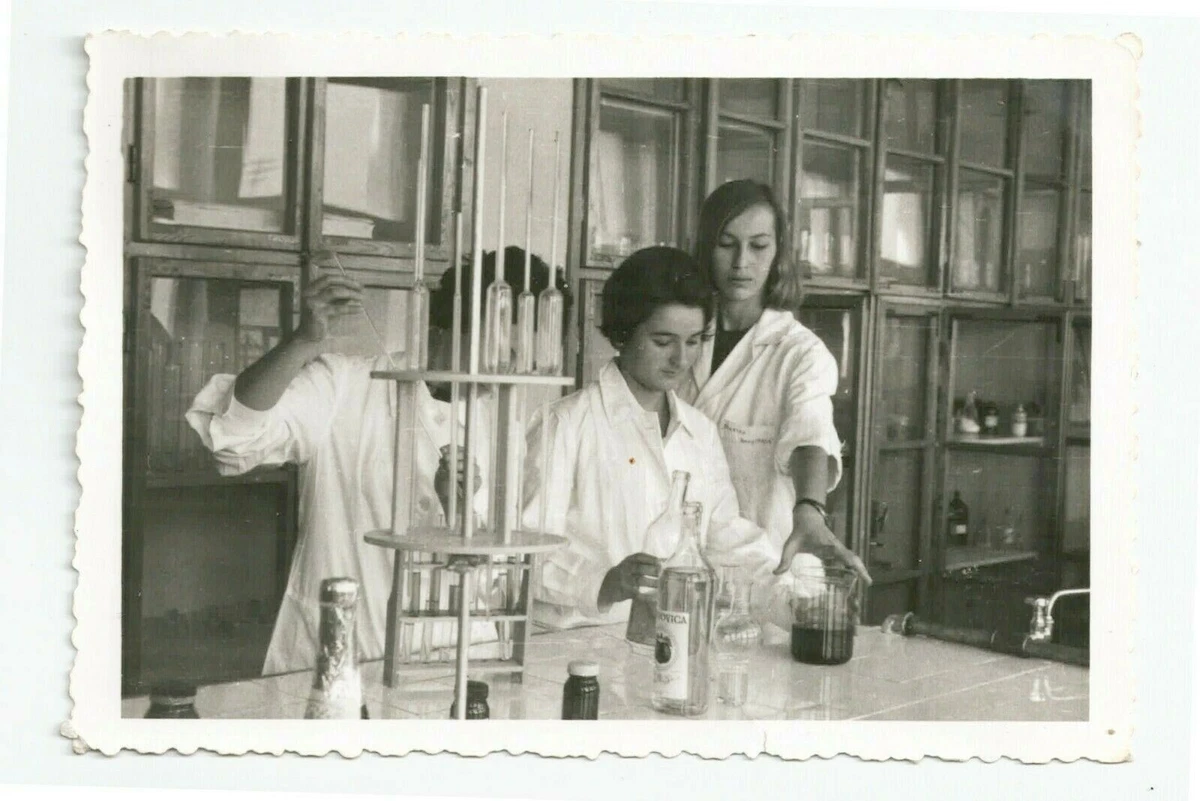 Vintage Scientists In Lab