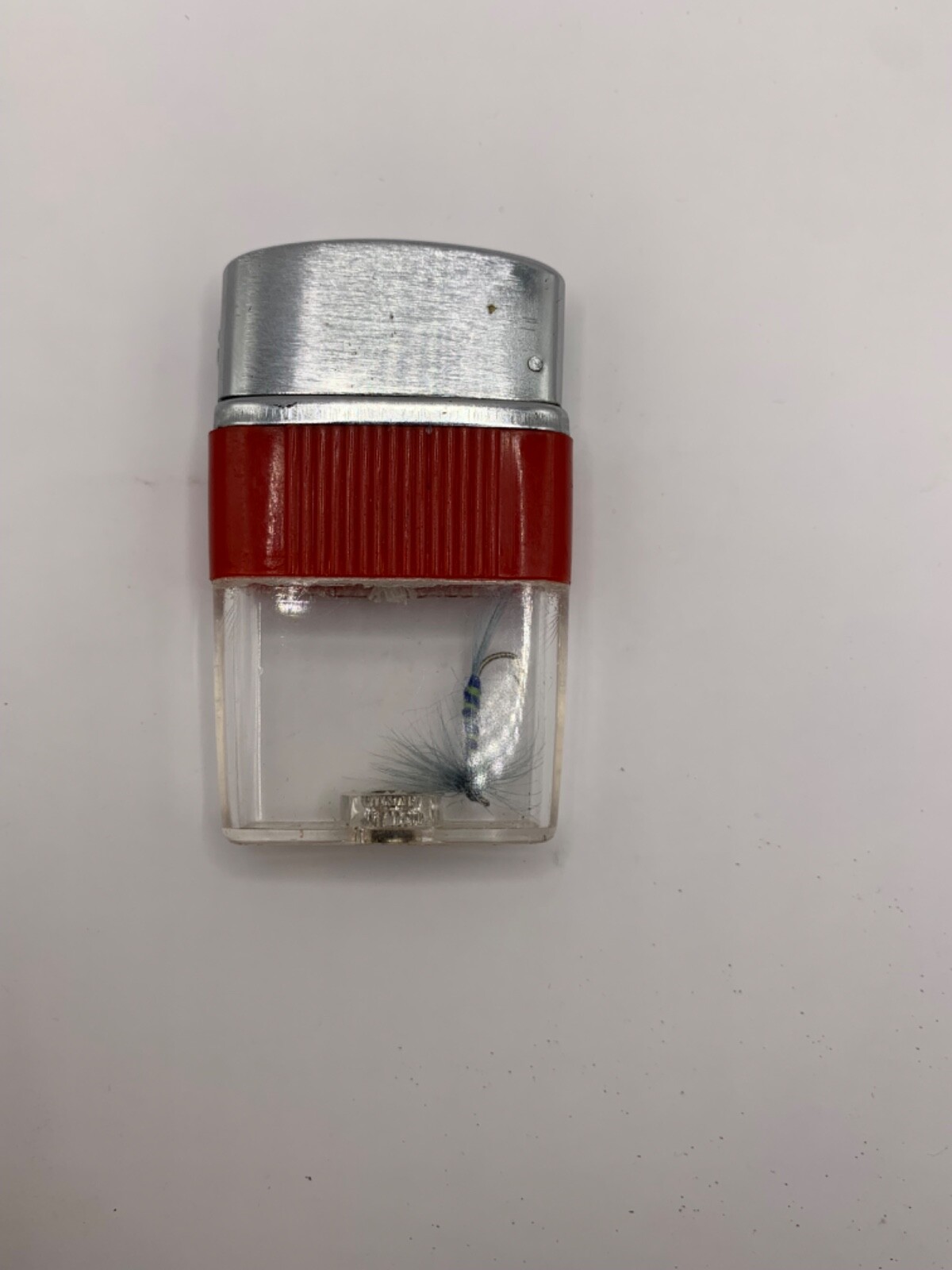 Vintage Scripto Vu-Lighter with Fly Fishing Lure Sparks | eBay