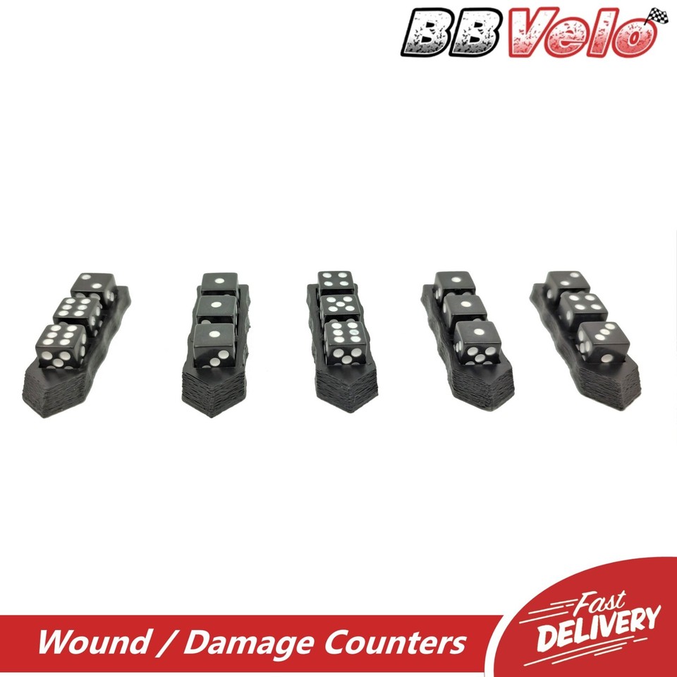 Warhammer Wound / Damage Marker Tracker Counter 40K AOS Wargaming inc ...