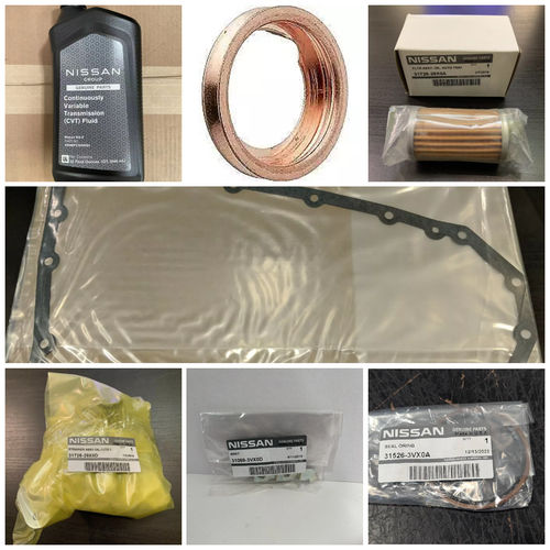 RE0F10E/JF017E GENUINE Nissan NS-3 CVT 5qt Transmission Service Kit | eBay