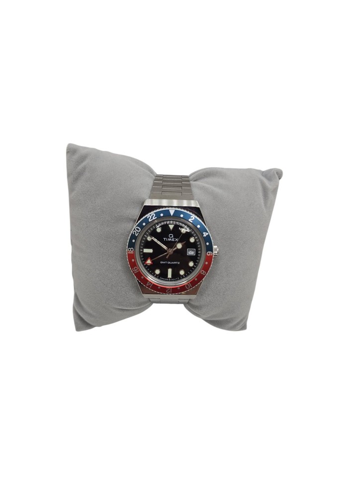 Timex Q Reissue GMT Quartz Watch 38mm with Pepsi Bezel TW2V38000 | eBay UK