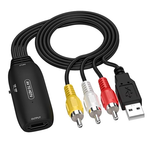 1080P AV to -Compatible Adapter Converter Cable Video Adapter for Set ...