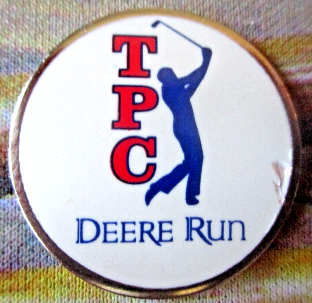 TPC DEERE RUN - Golf Ball Marker - Flat - Metal - Silvis IL - Damaged ...