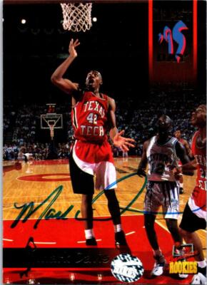 Mark Davis signed Basketball Card (Texas Tech) 1995 Signature Rookies ...