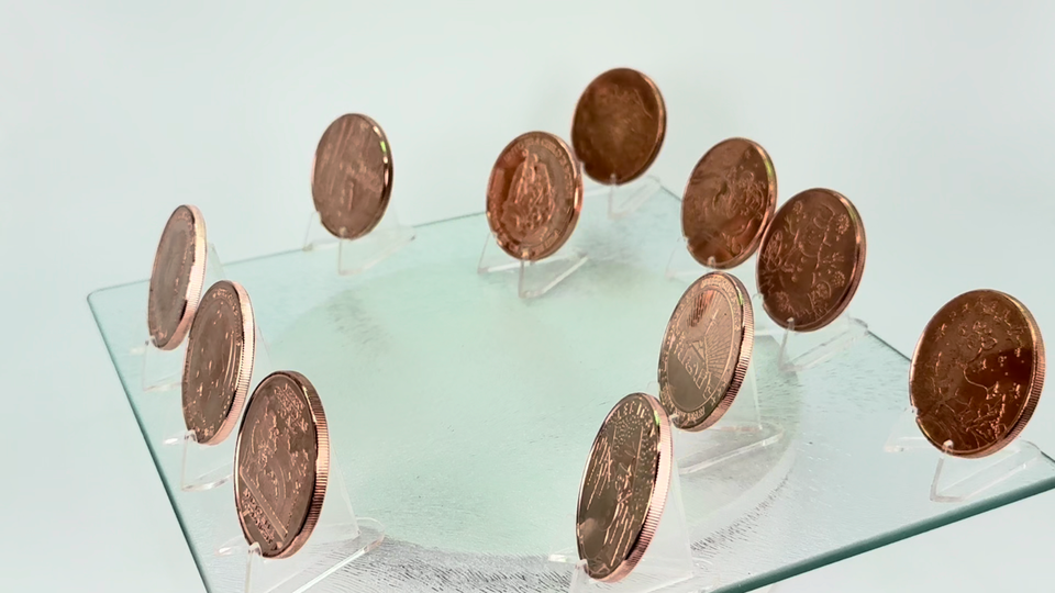 Copper Art Coins * Santa Clause Portrait * Three-Piece Set * Fine .999 ...