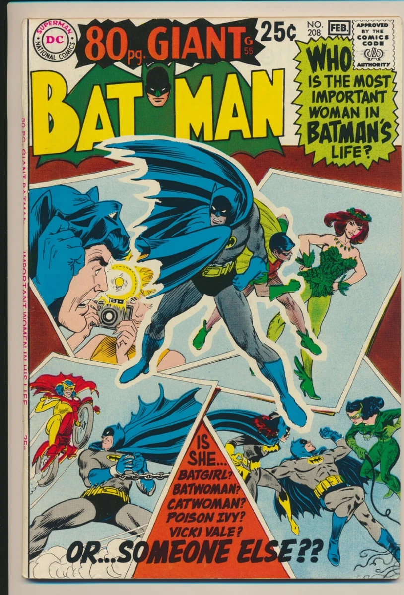 Vintage Batman Comic Book Page