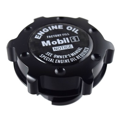 Black Oil Cap Filler Racing Aluminum Fits LS1 LS2 LS3 LS6 Mobile 1 ...