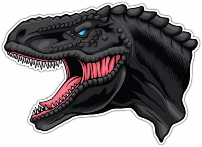 Tyrannosaurus Rex T-rex Scream Dinosaur Car Bumper Window Sticker Decal ...