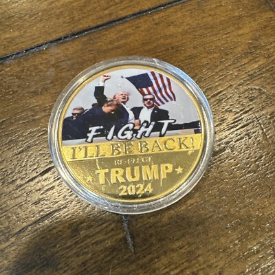 July 13, 2024 Assassination Attempt Donald Trump Gold Coin US President ...
