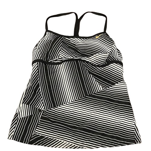 Women's Nike Black and White Striped Swim Top | eBay