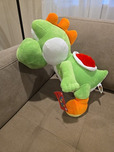 New W/ Tags Yoshi Super Mario Nintendo Plush 20" Large Plush | eBay