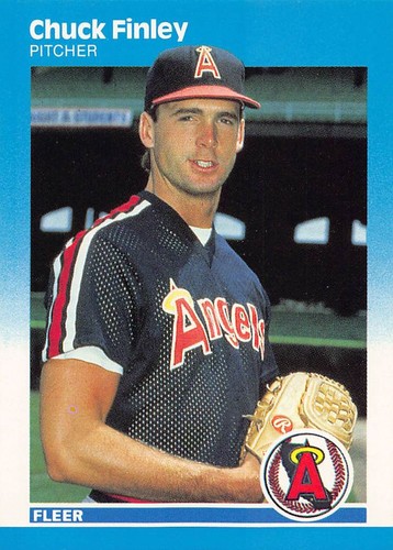 Chuck Finley 1987 Fleer 79 California Angels Rookie Baseball Card | eBay