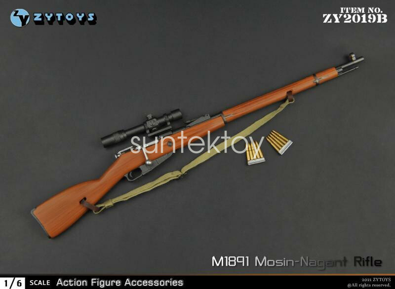 ZY Toys WWII USSR Soviet M1891 Mosin–Nagant Sniper Rifle 1/6 Fit for 12" Figure | eBay