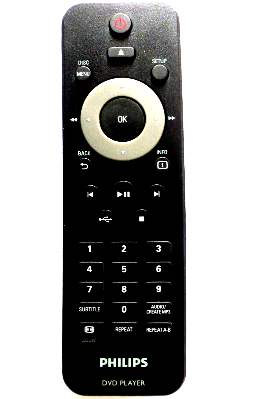 Genuine Philips RC-5340 DVD Remote for DVP-3980/05 3980/F7 DVP-3982/37 ...