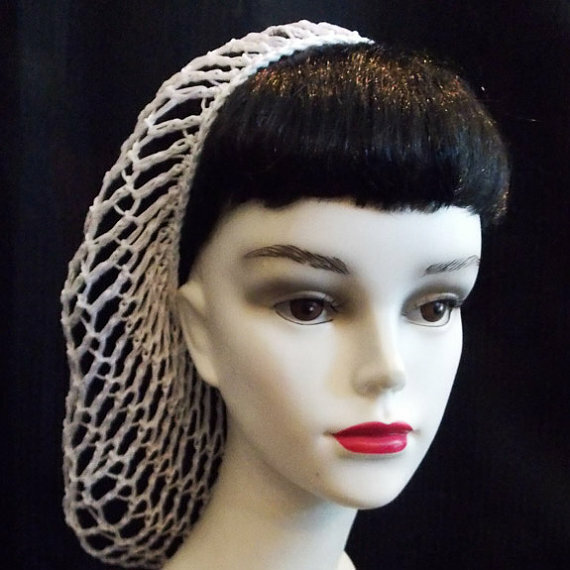 Snood Hair Net 18 colours 40s 50s Rockabilly PinUp Vintage Gold Black ...