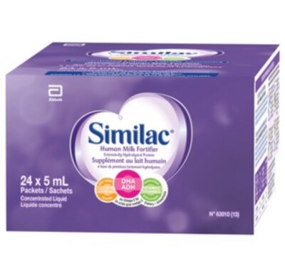 Similac Human Milk Fortifier Protein Concentrate Liquid 24 Packet Box ...