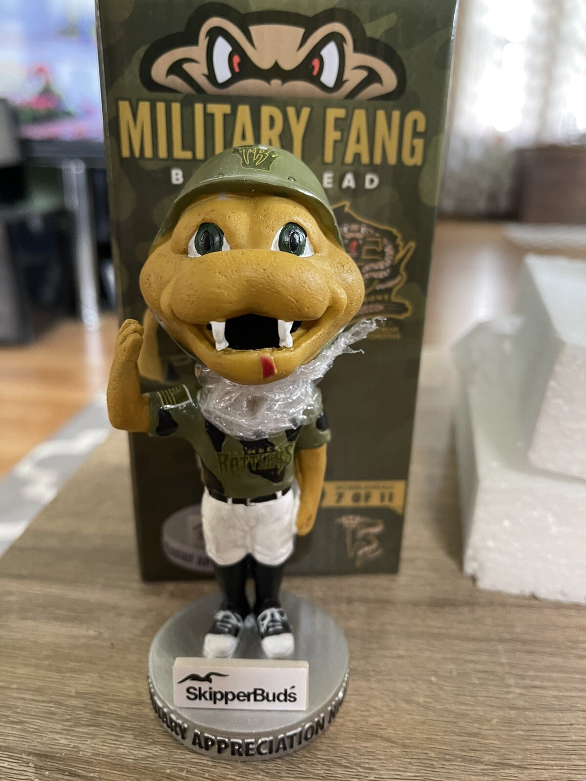 2019 WI TIMBER RATTLERS FANG MASCOT "MILITARY APPRECIATION" SGA ...