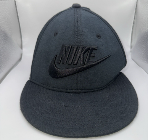 Nike True Baseball Snapback Hat Cap All Black | eBay