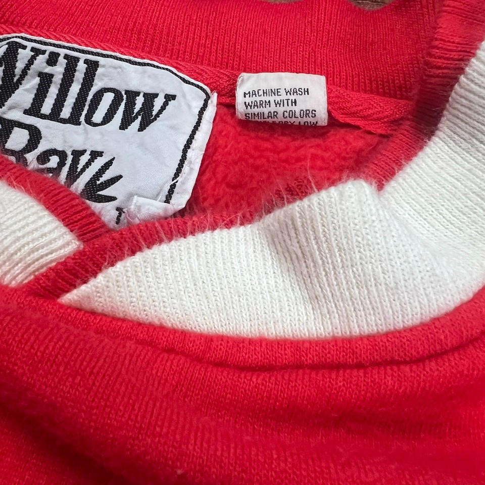 Vtg Willow Bay Color Block Sweater Pullover Red White Black Knit ...