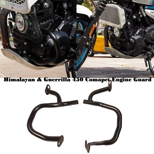 ROYAL ENFIELD HIMALAYAN 450 & GUERRILLA 450 COMPACT ENGINE GUARD BLACK ...