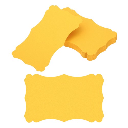 3"x5" Blank Paper Business Cards 50 Pack Index Flash Cards Yellow | eBay