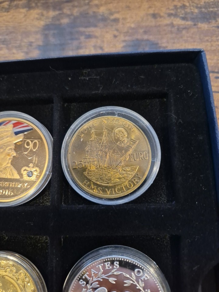 12 x 40mm Commemorative Coins + Display Box Mixed Lot LOT 4 | eBay UK