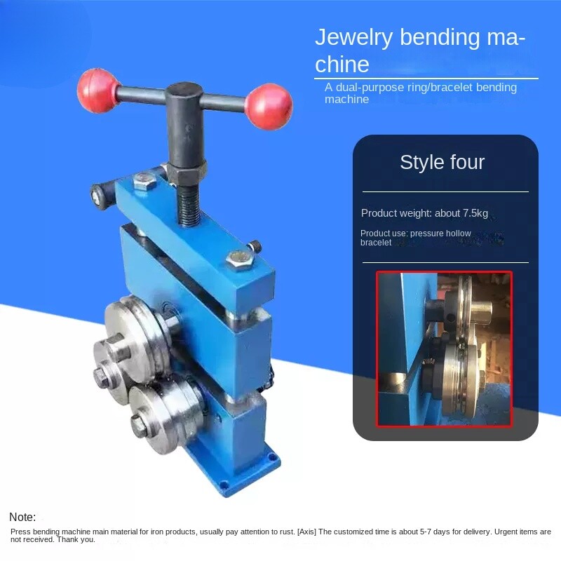 Hand Crank Press Bending Machine Hollow Bracelet Rolling Machine Roll ...