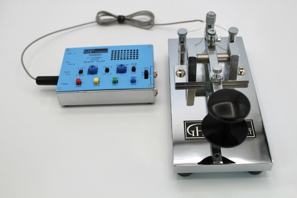 GHD GT501A highest grade straight key Morse code Japan bug key electric ...