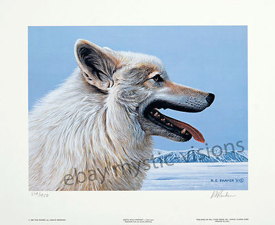 Ron Parker ARCTIC WOLF PORTRAIT Signed & Numbered Limited Edition Fine ...