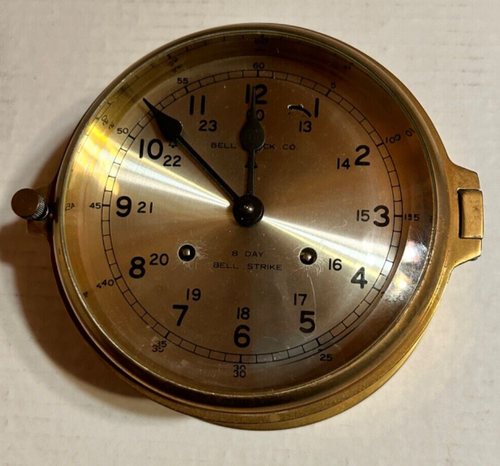 Brass Nautical Maritime Ships Bell Clock Company - parts or repair | eBay