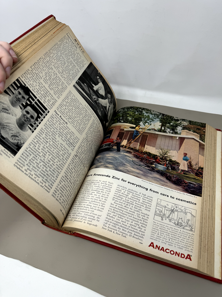 Vintage Time Magazine 1956 Bound Lot NO COVERS Pages Intact Volume 68 ...