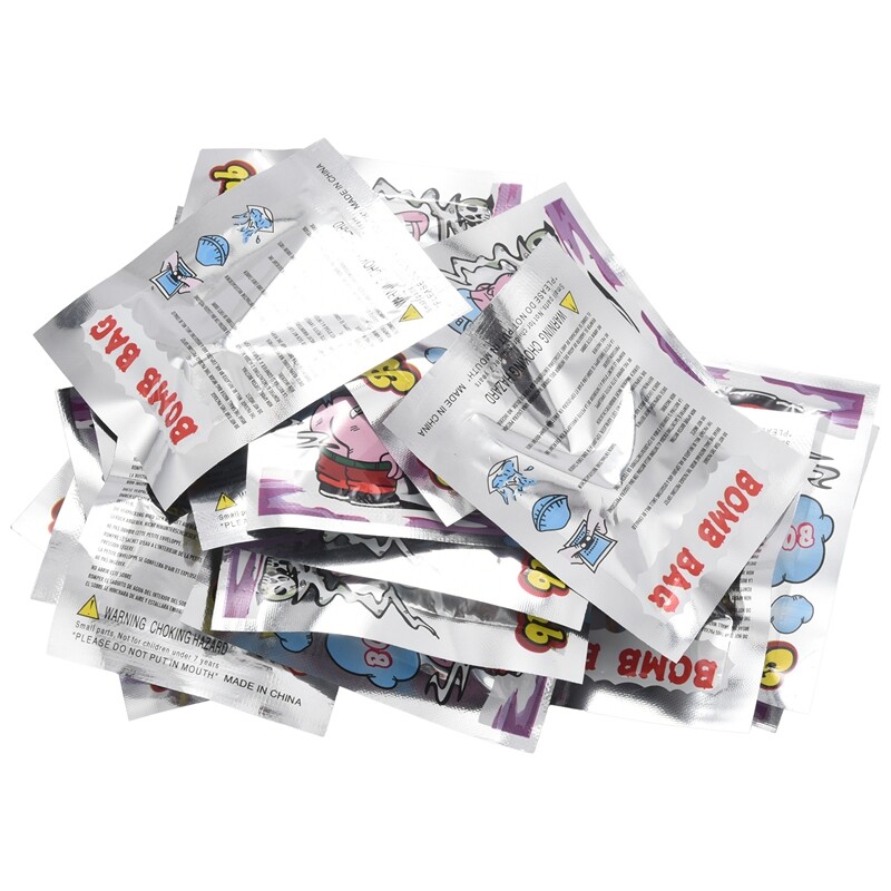 20Pcs Stink Bag Funny Fart Bomb Bags Stink Bomb Smelly Gags Practical ...