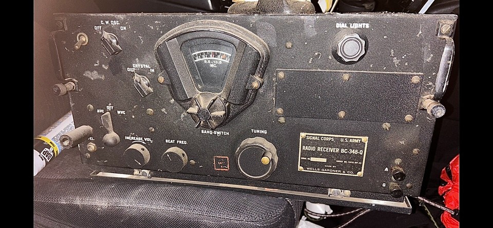 Military Radio WWII Aircraft BC-348-Q Receiver Signal Corps US ARMY ...