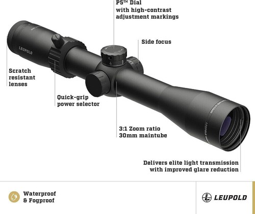Leupold Mark 3HD 180669 4-12x40mm Reticle Scope for sale online | eBay