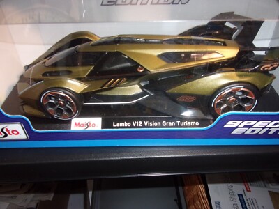 Lambo V12 Vision Gran Turismo Never Removed from box 1/18 Green Maisto ...