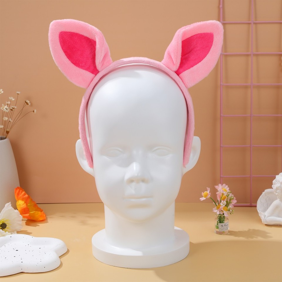 2 Pcs Pig Fancy Dress Headwear Costume Headband Animal Ears Adult | eBay UK