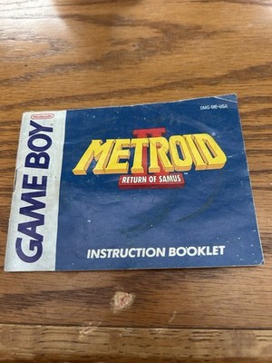 Metroid II: Return of Samus (Game Boy, 1991) GB Manual Instruction ...