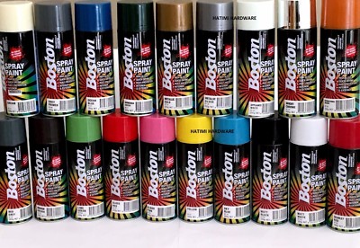 Boston Spray Paint Cans 250G High Quality & Available in 23 Colours ...
