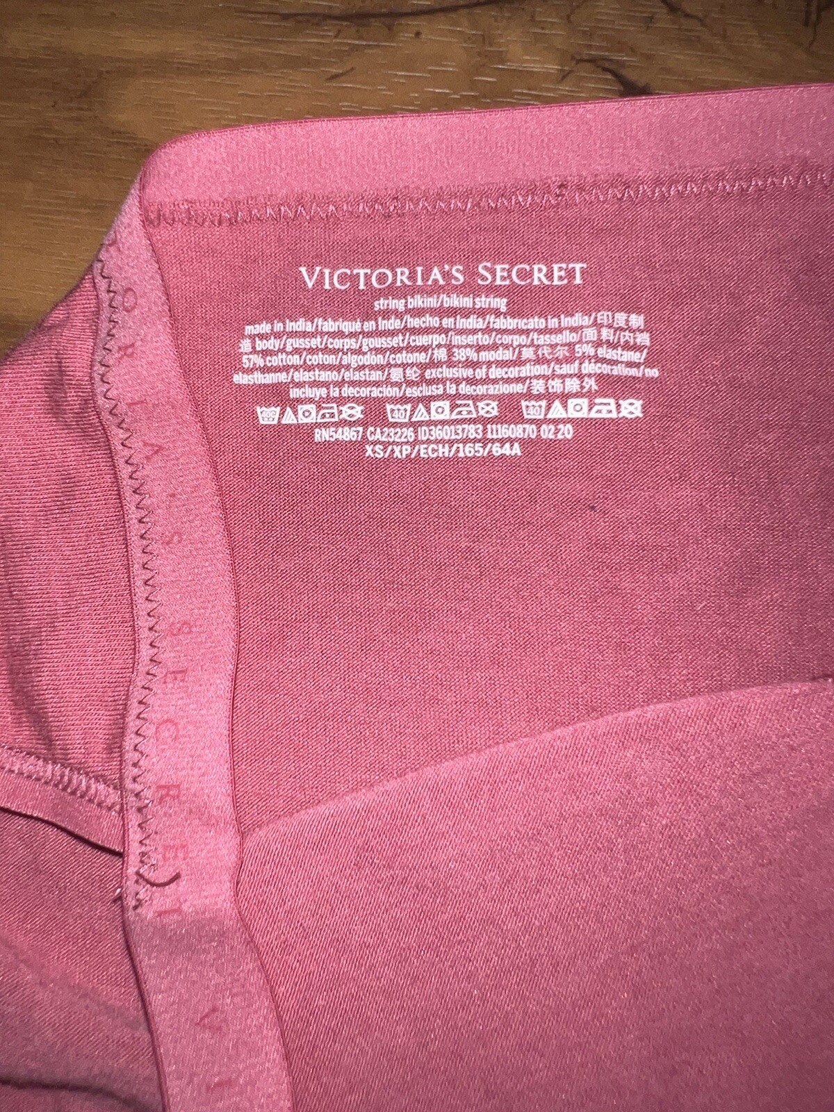 Vintage Victorias Secret String Bikini Panties Xs Sol… Gem