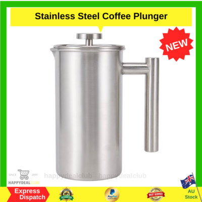 Coffee Tea Plunger 1000ml French Press Stainless Steel | NEW AU | eBay ...