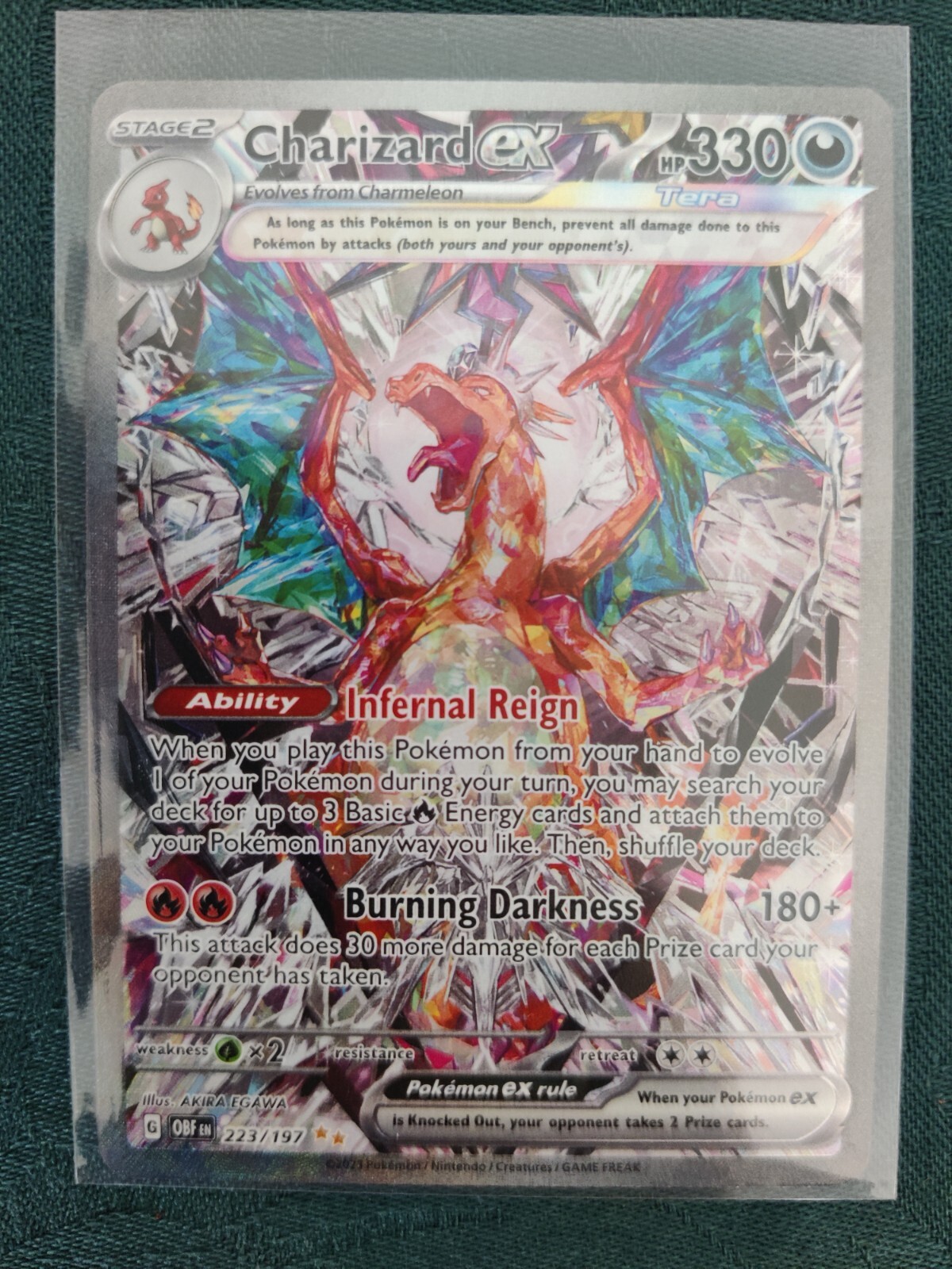 Charizard EX 223/197 Obsidian Flames Secret Art Rare NM-MINT In Hand | eBay