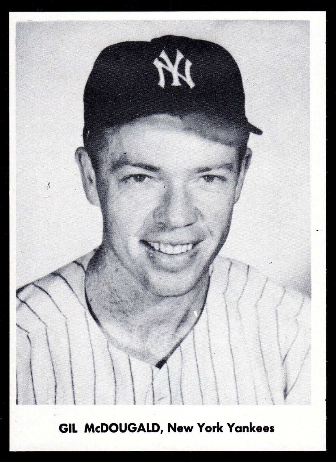 1958-65 JAY PUBLISHING Gil McDougald YANKEES 5x7 PICTURE PACK PHOTO NM+ ...