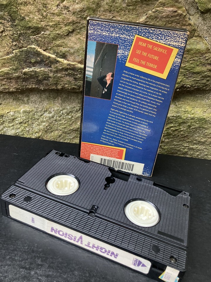 Vintage 1987 Night Vision VHS Non Mint Horror Prism HTF Unrated Schlock ...