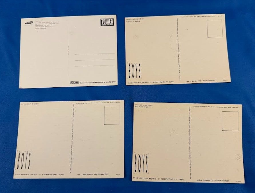 POSTCARD BLUES BOYS LOT JAMES MARDLE Mike Schendel SPENCER DIXON SELECT ...